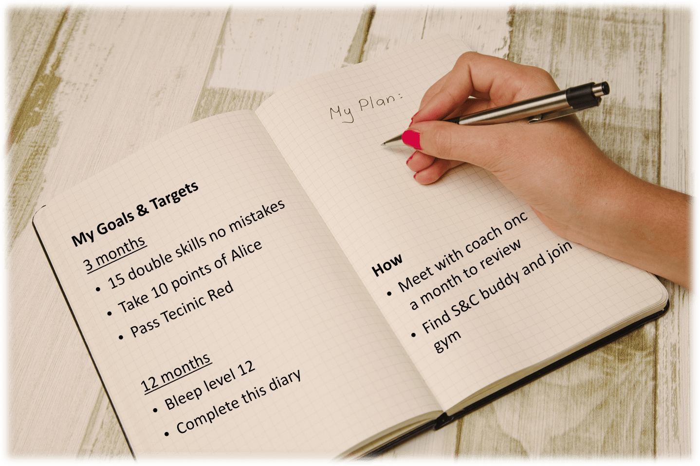 6 Ways to record things in your training diary - Badminton Andy