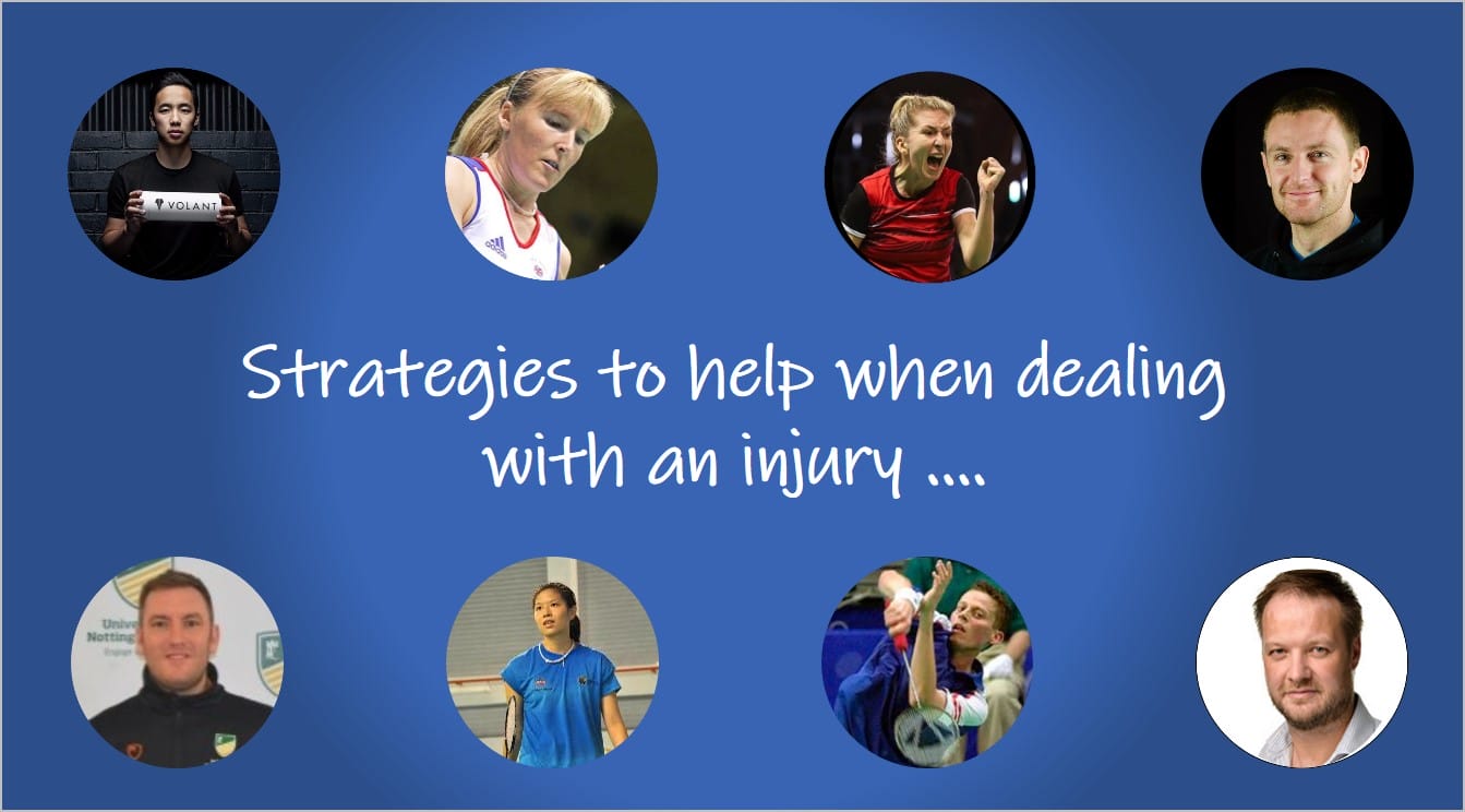 Strategies to help when dealing with an injury - Badminton Andy